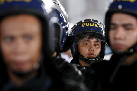 Filipino Antiriot Police Listen Their Superior Editorial Stock Photo ...