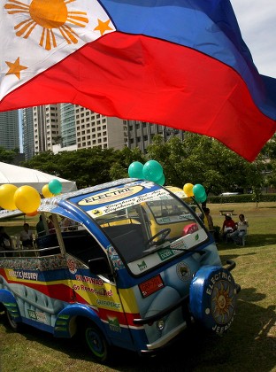 First Locally Manufactured Electric Powered Jeepney Editorial Stock ...