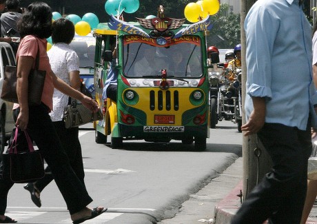 Filipinos Ride First Locally Manufactured Electric Editorial Stock ...