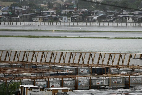 View Flooded Runway Manilas International Airport Editorial Stock Photo ...