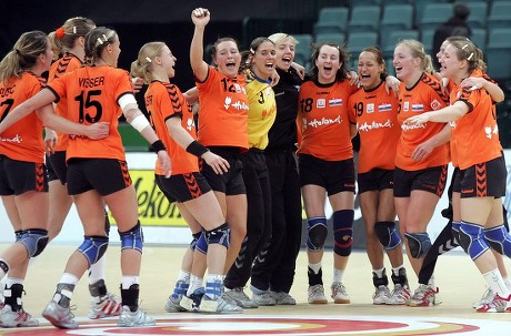 Players Netherlands National Handball Team Celebrate Editorial Stock ...
