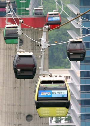 Cable Car Carrying Participants Surviving Sky Editorial Stock Photo ...