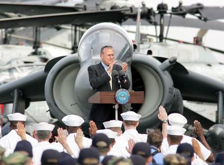 U S Secretary Defence Donald Rumsfeld Editorial Stock Photo - Stock ...