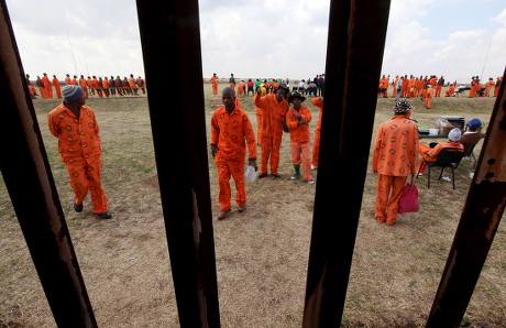 Inmates Watch Sidelines Their Fellow Inmates Editorial Stock Photo ...
