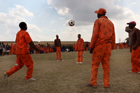 Inmates Play Soccer During Their Version Editorial Stock Photo - Stock ...
