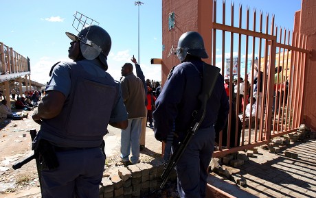 South African Police Officers Riot Gear Editorial Stock Photo - Stock ...
