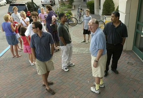 Customers Line Outside Drug Store During Editorial Stock Photo - Stock ...