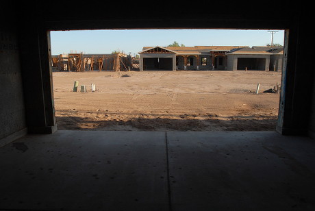 Partially Built Houses Pictured Garage Another Editorial Stock Photo ...