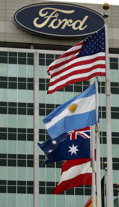 Flags Fly Outside Ford Motor Companys Editorial Stock Photo - Stock ...