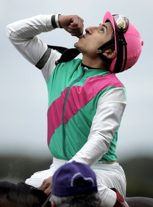 Jockey Rafael Bejarano Aboard Intercontinental Great Editorial Stock ...