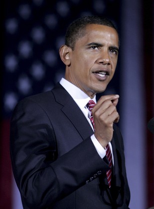Us Democratic Presidential Candidate Barack Obama Editorial Stock Photo ...