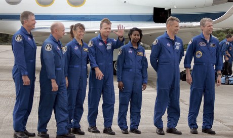 Sts121 Nasa Flight Crew Pose After Editorial Stock Photo - Stock Image ...