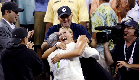 Maria Sharapova Russia Hugs Man Her Editorial Stock Photo - Stock Image ...