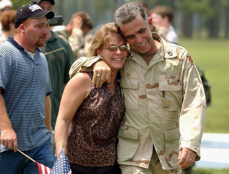 Jan Day Hugs Her Husband Sgt Editorial Stock Photo - Stock Image ...