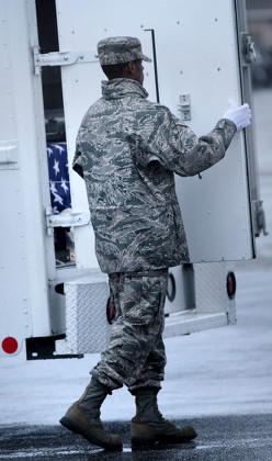 Transfer Case Containing Remains Army Specialist Editorial Stock Photo ...