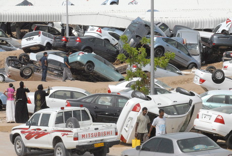 Omani Citizen Inspect Damage Cause By Editorial Stock Photo - Stock ...