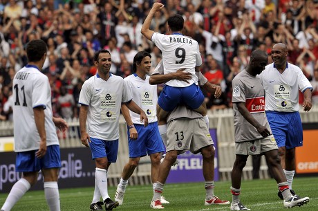 Portugals Pedro Pauleta Celebrates Players End Editorial Stock Photo ...