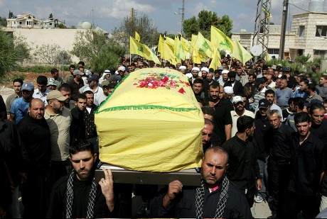 Lebanese Pray During Funeral Lebaneseamerican Hezbollah Editorial Stock ...