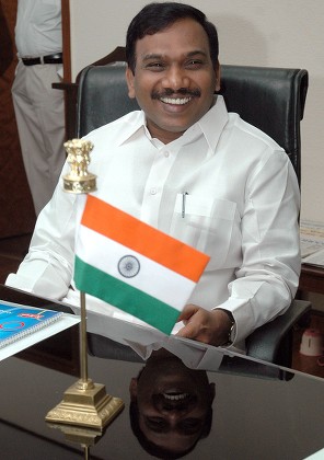 Indias New Communications Minister Raja Poses Editorial Stock Photo ...