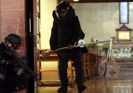 Indonesian Bomb Squad Member Wears Special Editorial Stock Photo ...