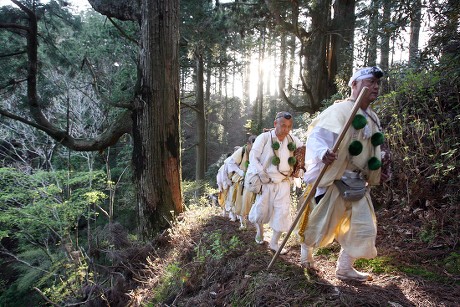 Japanese Yamabushi Mountain Ascetic Shoots Sacred Editorial Stock Photo ...