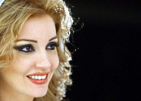 Lebanese Singer Nora Rahal Smiles During Editorial Stock Photo - Stock ...