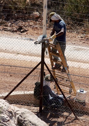 Israeli Construction Workers Fix New Part Editorial Stock Photo - Stock ...