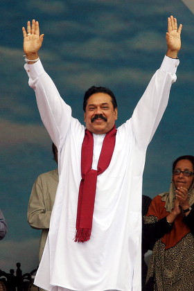 Sri Lankan President Mahinda Rajapaksa Greets Editorial Stock Photo ...