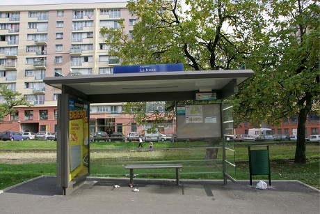View Bus Stop Cite Noue Inside Editorial Stock Photo - Stock Image ...