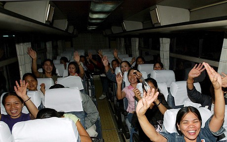 Overseas Filipino Workers Ofws Lebanon Raise Editorial Stock Photo ...