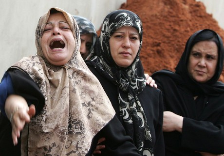 Lebanese Women Mourn During Mass Funeral Editorial Stock Photo - Stock ...