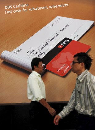 People Walking Past Dbs Bank Advertising Editorial Stock Photo - Stock ...