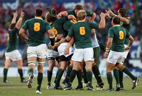 Springbok Rugby Team South Africa Celebrate Editorial Stock Photo ...