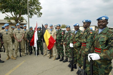 Soldiers Un Peacekeeping Forces Pose Photographers Editorial Stock ...