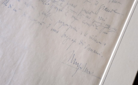 Signature Italian Dictator Benito Mussolini Appears Editorial Stock ...