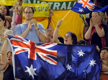 Australian Fans Cheer Jelena Dokic On Editorial Stock Photo - Stock ...