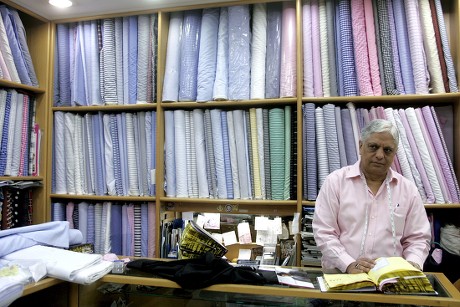 Manu Melwani Owner Sams Tailor Poses Editorial Stock Photo - Stock ...