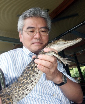Japanese Businessman Noboro Ishii One Crocodiles Editorial Stock Photo ...