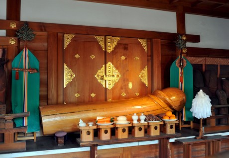 Large Wooden Phallus Symbolizing Deity Tagata Editorial Stock Photo ...