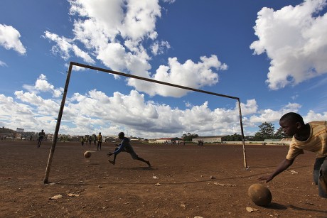 Boys Local Slum Soccer Teams Practice Editorial Stock Photo - Stock ...