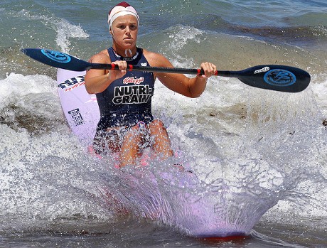 Kristy Cameron On Surf Ski During Editorial Stock Photo - Stock Image ...
