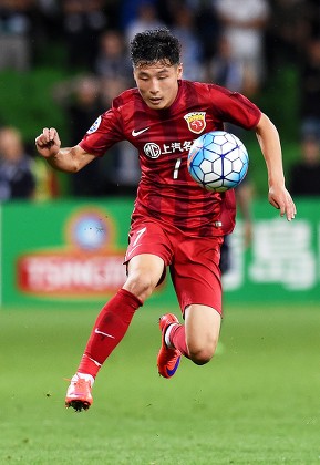 Shanghais Wu Lei Action During Afc Editorial Stock Photo - Stock Image ...