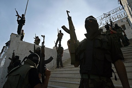Palestinian Masked Militants Alaqsa Martyrs Brigade Editorial Stock ...