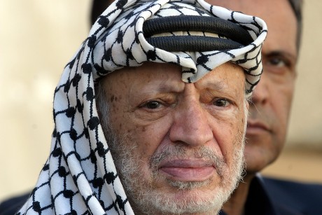 Palestinian Leader Yasser Arafat Prays He Editorial Stock Photo - Stock ...