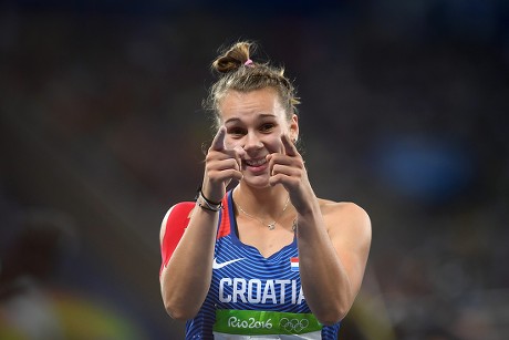 Sara Kolak Croatia Celebrates After Winning Editorial Stock Photo ...