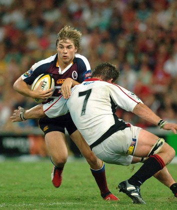 Queenslands Drew Mitchell Looks Evade Crusaders Editorial Stock Photo ...