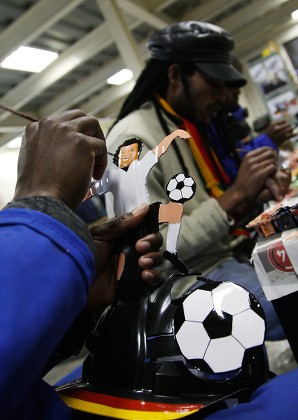 Workers Paint Makarapas Colours German Team Editorial Stock Photo ...