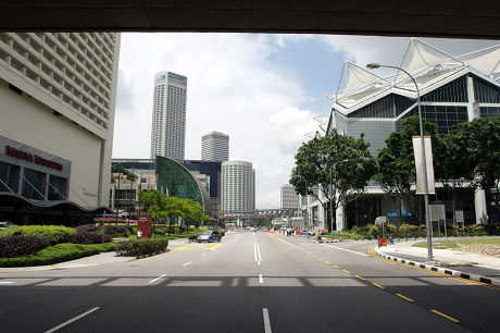 Raffles Boulevard Marina Mandarin Hotel Left Editorial Stock Photo ...