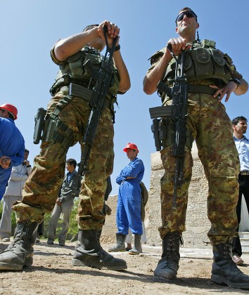 Italian Soldiers Natos International Security Assistance Editorial ...