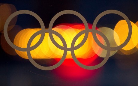 Olympic Logo Seen On Window Main Editorial Stock Photo Stock Image